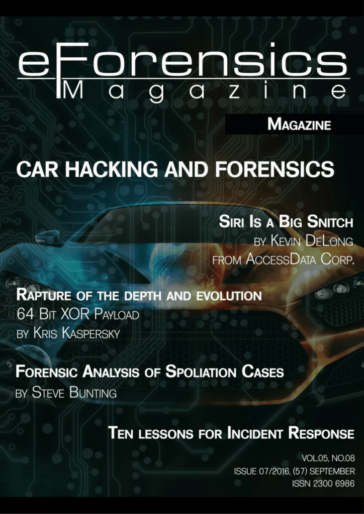 Car Hacking and Forensics - eForensics